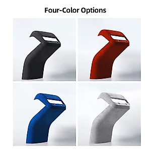 Alfanxi Car Interior Accessory Italy Alcantara Material Anti Kick Trim and Air Conditioner Vent Outlet Frame Cover Compatible with Tesla Model 3/Model Y (Grey)