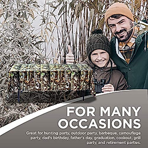 Havercamp Next Camo Party Tablecover | 1 Count | Great for Hunter Themed Party, Camouflage Motif, Birthday Event, Graduation Day, Outdoor Family Picnic