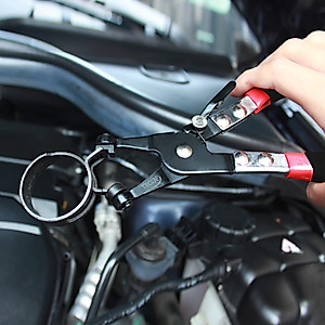 BETOOLL 9pcs Wire Long Reach Hose Clamp Pliers Set Fuel Oil Water Hose Auto Tools