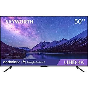 Skyworth S6G Pro 50-inch 4K UHD LCD Smart TV, Android TV with Google Assistant and Chromecast Built-in, Alex Compatibility