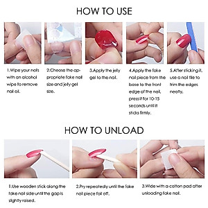 24 Pcs Brown Press on Nails Almond Fake Nails Medium False Nails with Heart Happy Face Flower Designs French Tip Glue on Nails Full Cover Acrylic Nails Cute Stick on Nails for Women Girls