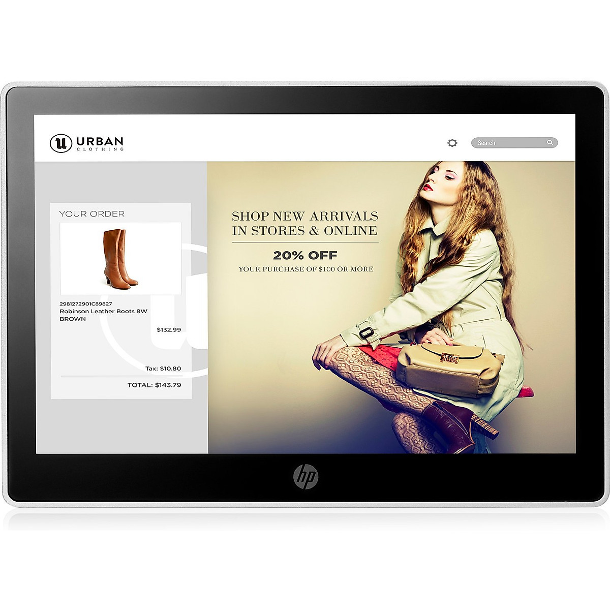 HP L7010t 10.1-inch Retail Touch Monitor, No Stand or Cables (Renewed)