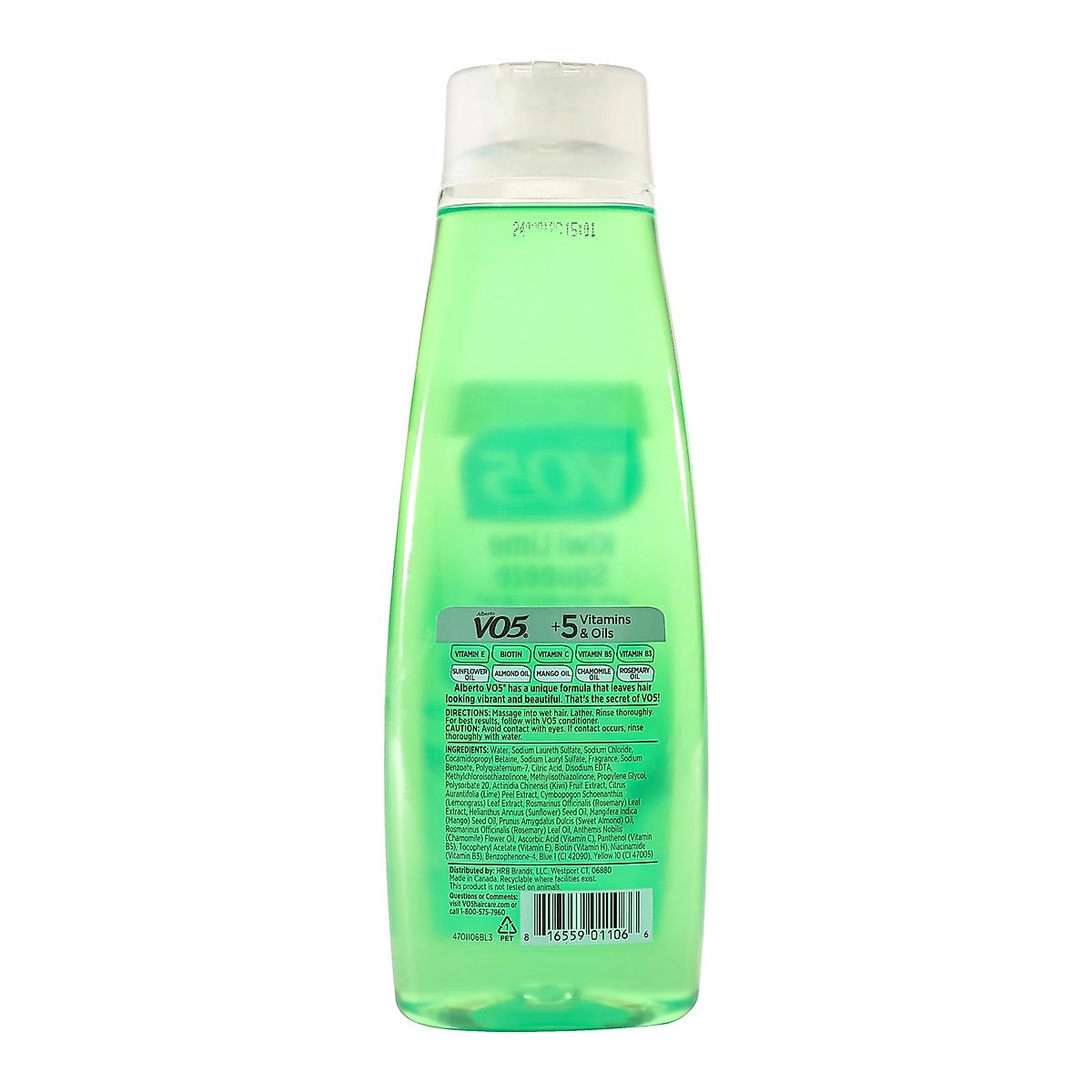 Alberto VO5 Kiwi Lime Squeeze Clarifying Shampoo - Moisturizing Shampoo with Clarifying Formula - 5 Vitamins and Oils - Fruity Kiwi Fragrance - 15 oz