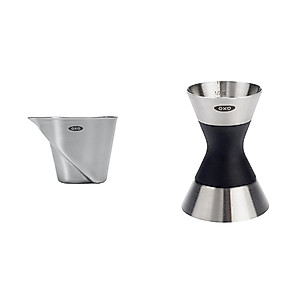 OXO SteeL Angled Measuring Jigger and Double Jigger Bundle