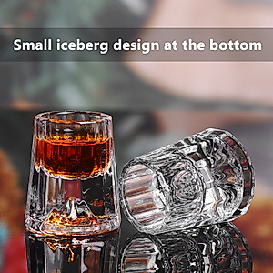 Jaepsing Shot Glasses, 0.5oz Heavy Base Shot Glass Set of 6/Clear Shot Glasses/Cordial Glasses/Sherry Glasses/Cute Shot Glasses/Perfect for Spirits