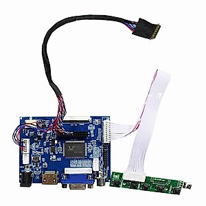 VSDISPLAY HD-MI VGA 2AV LCD Controller Board Work for 14" 15.6'' b140xtn03.1 LP140WH1 BT140XW02 B156XW02 1366x768 LVDS 40Pin WLED Backlight LCD Panel