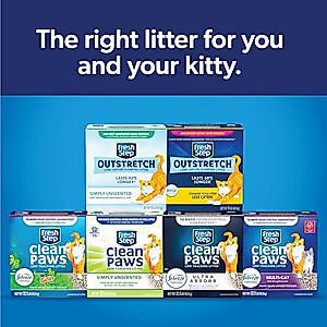 Fresh Step Clumping Cat Litter with Febreze Gain Scent, Long Lasting Odor Control Kitty Litter with Activated Charcoal, Low Dust Formula, 14 lb