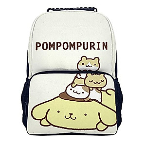 Po-mPo-mPu-rin 16 inch backpack school bag adjustable for school work picnic travel daypacks