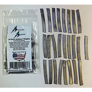 Plant Anchors/Weights 25 pk Strip Lead Ribbon Live Plants Awesome Aquatic Weight Anchor (25 Pack Strips)