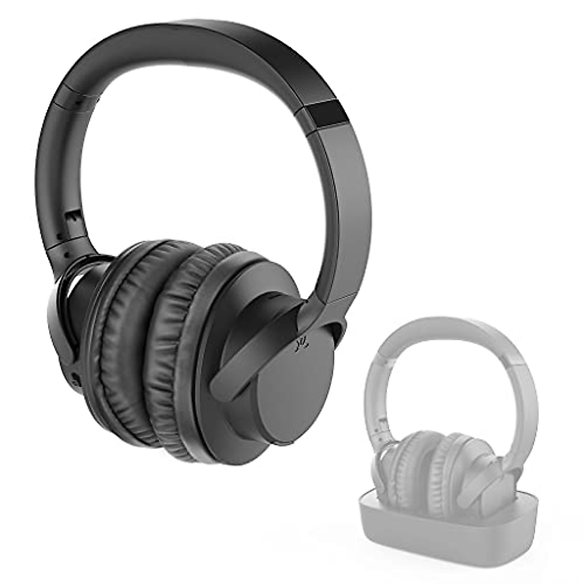 Avantree AS50, a Second Pair of Bluetooth Headphones Ensemble Wireless TV Watching Set Dual Link, 35 Hours, Extra Loud, No Delay, (No Charging Dock Included, Single Headphone Only)