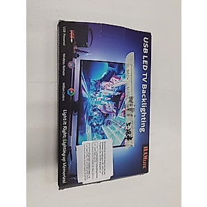 HAMLITE TV LED Backlight, 8.2Ft Led Light for TV 32-60 Inch Monitor Backlight, HDTV Wall Mount Stand Work Space Gaming Room Decor, LED Bias Ambient Mood Lighting Kit