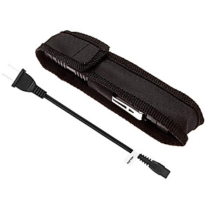 Police M12 Aluminum Stun Gun with LED Flashlight, Black