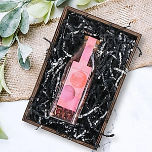 MagicWater Supply Crinkle Cut Paper Shred Filler (4 oz) for Gift Wrapping & Basket Filling - Black & Silver