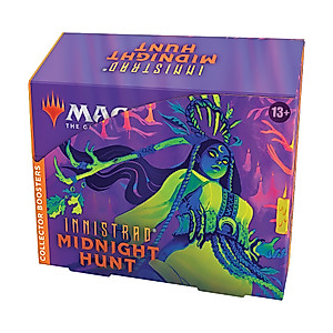 Magic: The Gathering Innistrad: Midnight Hunt Collector Booster Box | 12 Packs (180 Magic Cards)