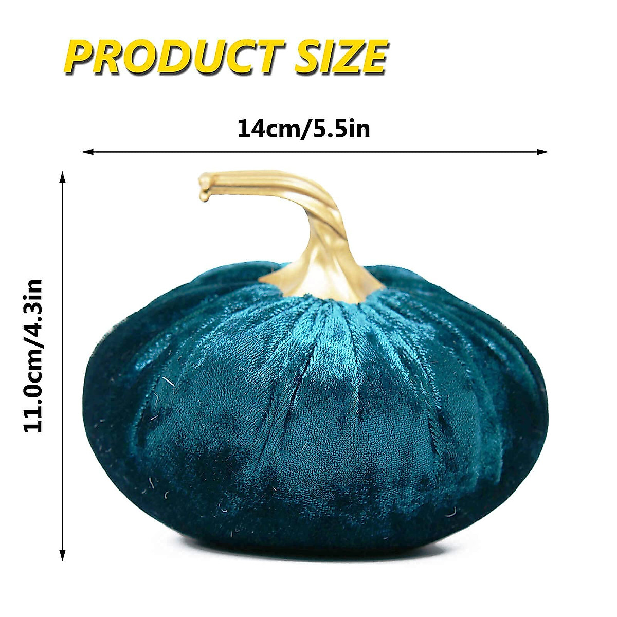 Orgrimmar 6PCS Velvet Stuffed Pumpkins Fabric Artificial Pumpkins for Home Garden Fall Decoration, Fall Harvest, Thanksgiving, Halloween Decor