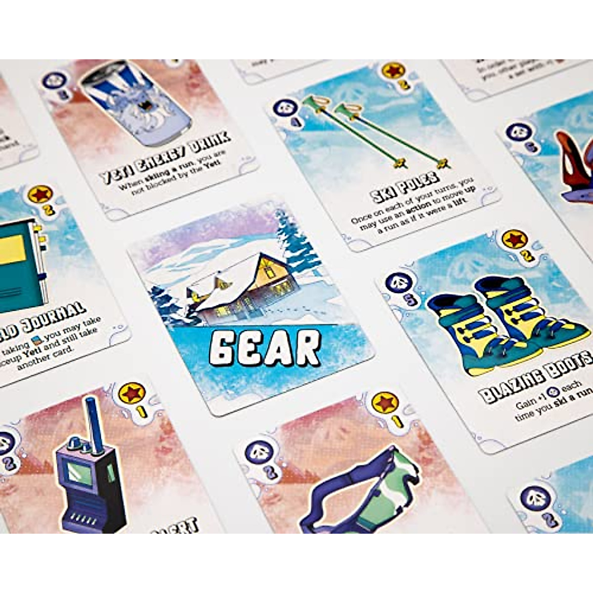 Skull Canyon Ski Fest Board Game - Race Down the Slopes and Conquer the Mountain! Strategy Game for Kids and Adults, Ages 14+, 2-4 Players, 45-90 MInute Playtime, Made by Pandasaurus Games