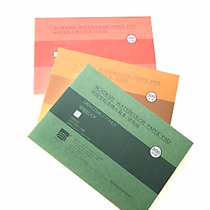 Watercolor Paper Block, BAOHONG Academy Grade Watercolor Block, 100% Cotton, Acid-Free, 140LB/300GSM, Cold Press Textured, 20 Sheets per Block (Cold Press 4.9"x7“”)