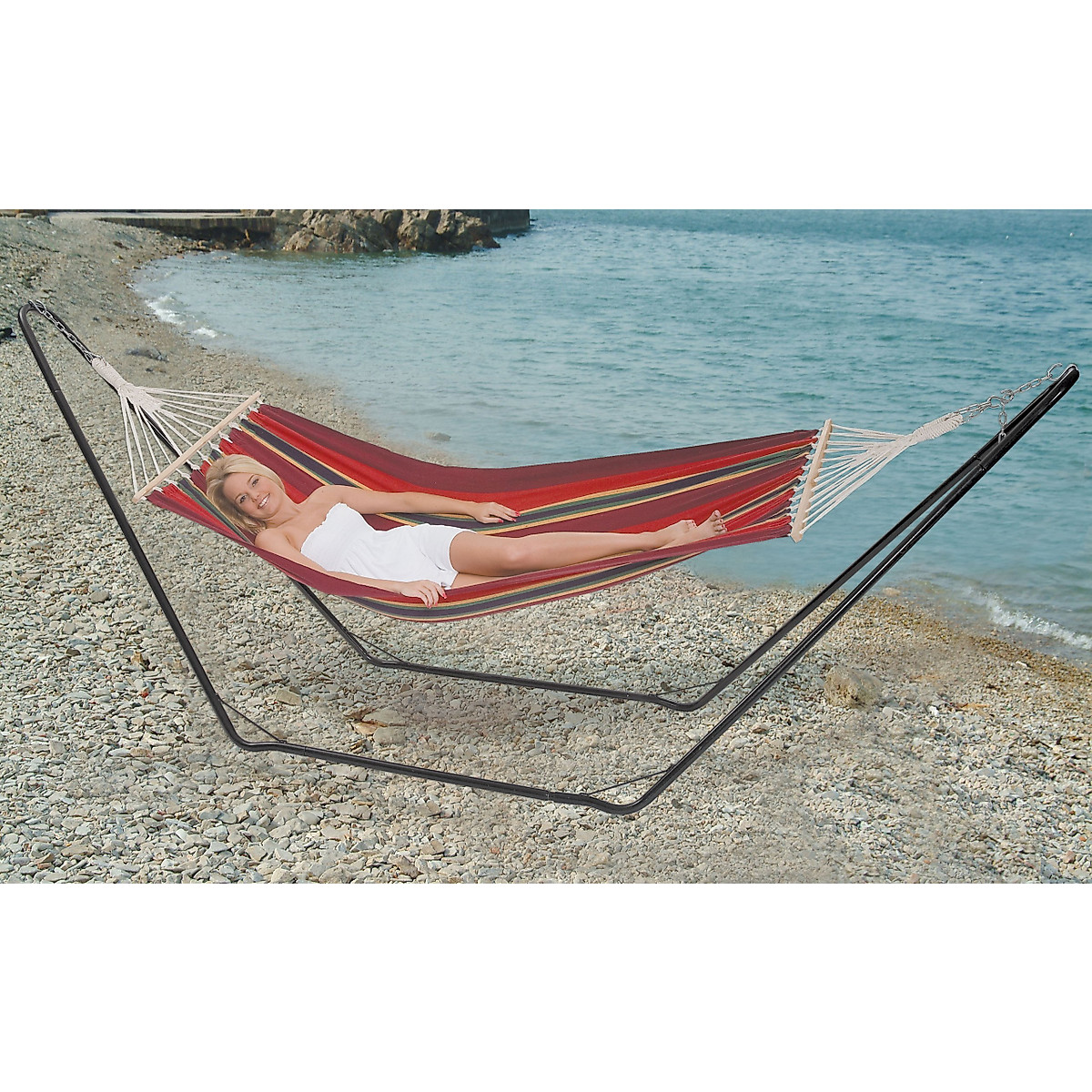 Stansport Cotton Blend Bahamas Hammock - Blue (30800-50)