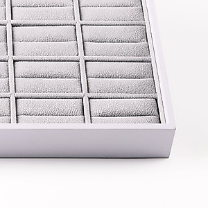 Oirlv 36 Slot Ring Storage Tray Showcase Jewelry Display Organizer