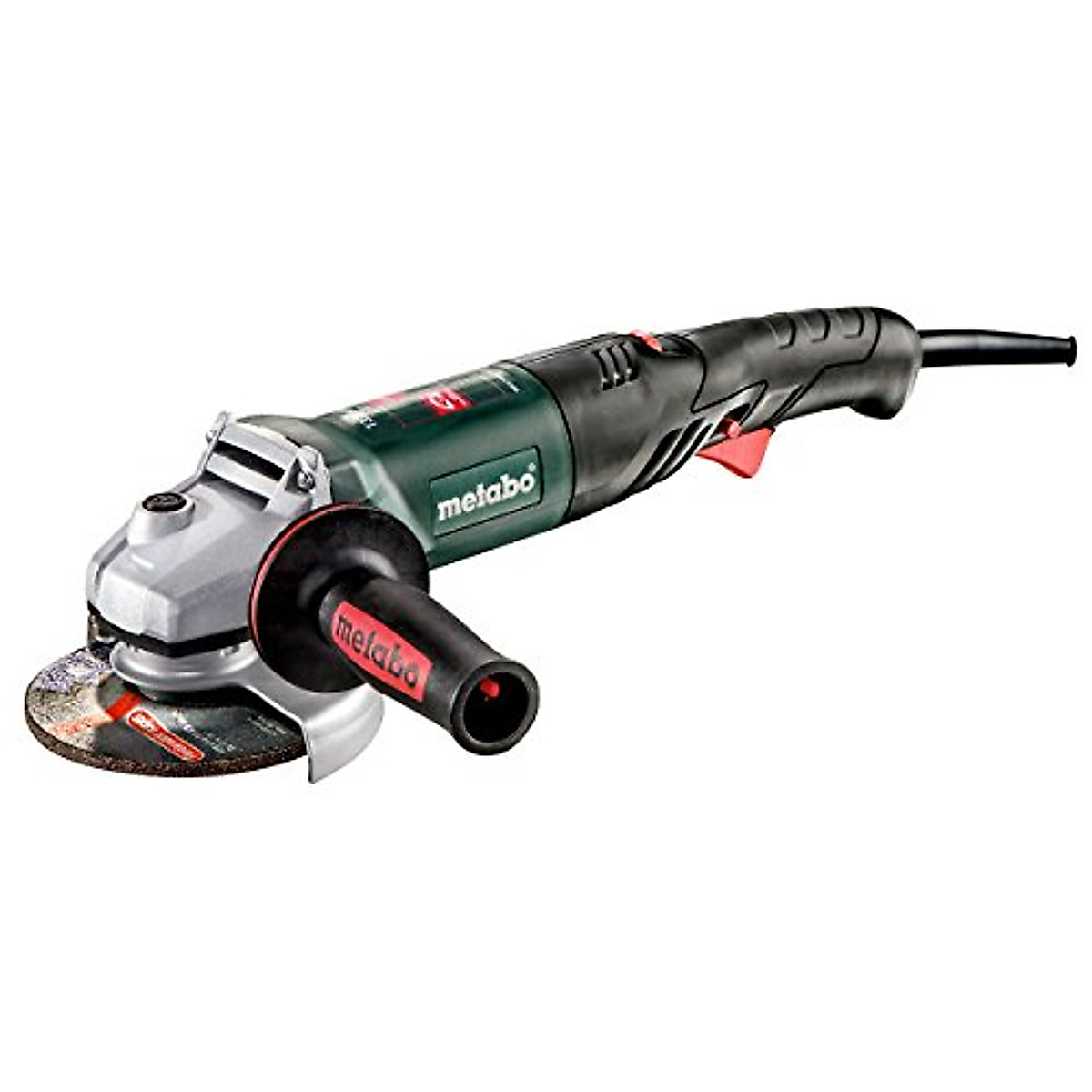 Metabo - WEV 1500-125 RT  - 5" Variable Speed Angle Grinder - 3, 500-11, 000 Rpm - 13.2A W/Lock-On, RAT Tail (601243420 1500-125 RT), Performance Grinders, 4.5"/5"