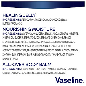 Vaseline Intensive Care Essential Healing Body Lotion, 20.3 oz, Bundled with Petroleum Jelly Original, 7.5oz, and All-Over Body Balm Stick, 1.4 oz - Pack of 3, Moisturizing Skin Care