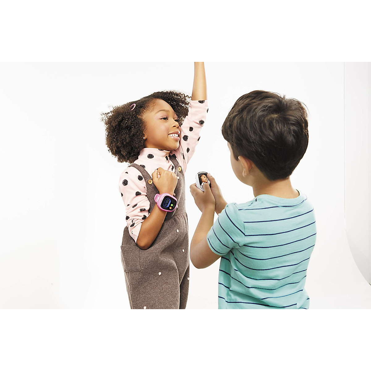 Little Tikes Tobi Robot Smartwatch - Pink with Movable Arms and Legs, Fun Expressions, Sound Effects, Play Games, Track Fitness and Steps, Built-in Cameras for Photo and Video 512 MB | Kids Age 4+