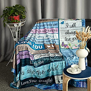 Gifts for Mom from Daughter, Throw Blanket for Couch Sofa, Mothers Day Blanket Gift, Soft Flannel Throw Blanket Birthday Gifts for Mom