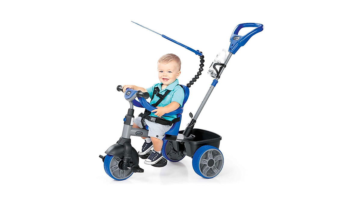 Little Tikes 4-in-1 Ride On Trike - Blue Grow-With-Me Fun