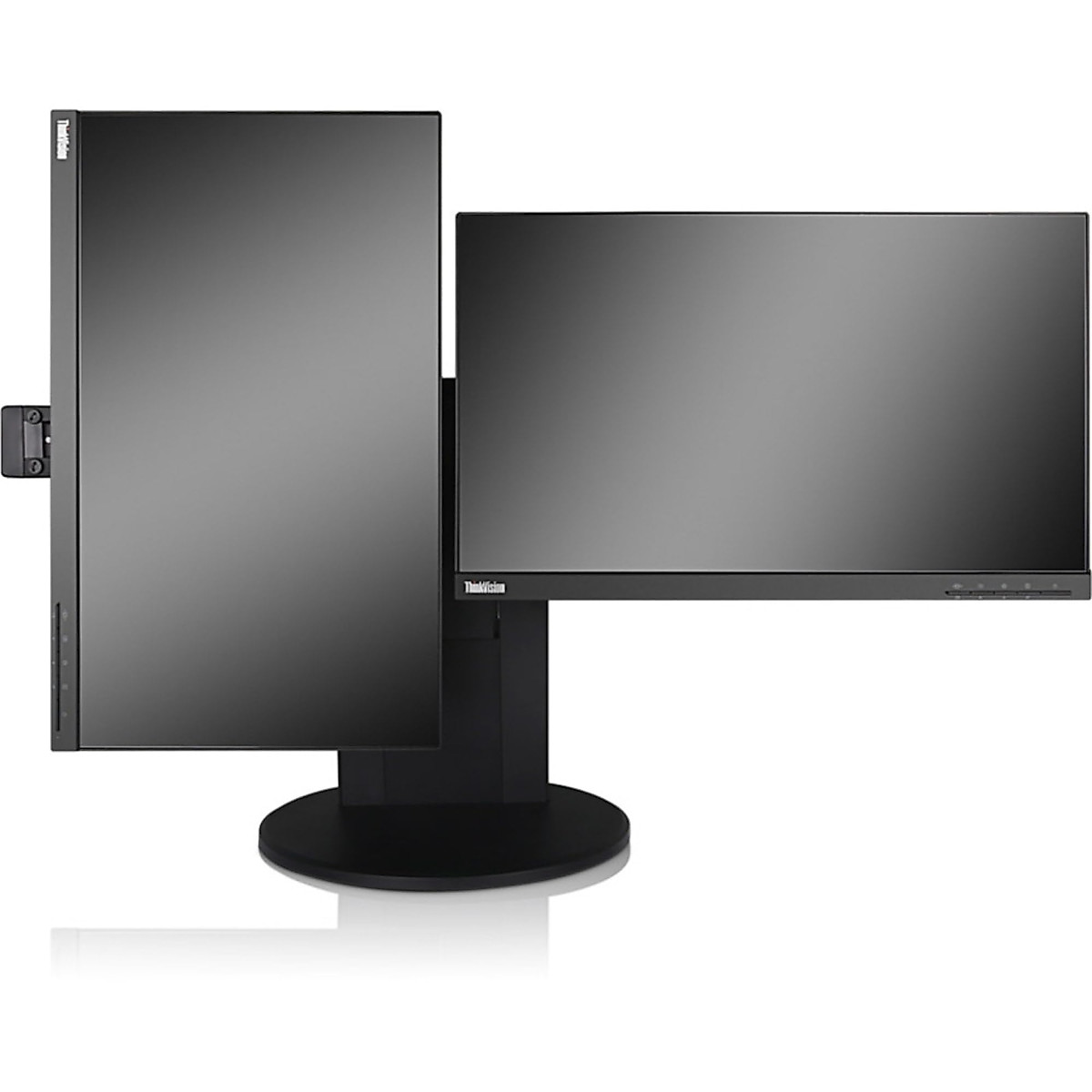 Lenovo Tiny in One - Stand for 2 Monitors/Mini PC - for Thinkcentre M600 10G8, 10G9, 10Ga and More - Black