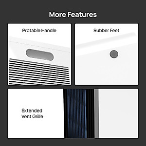 Cobectal Electric Dehumidifier for Home, Portable Dehumidifier Auto Shut Off, 3 Modes with 95oz Water Tank, Air Dehumidifier with Colorful Light for Basement, Bedroom, Bathroom, Closet (White)