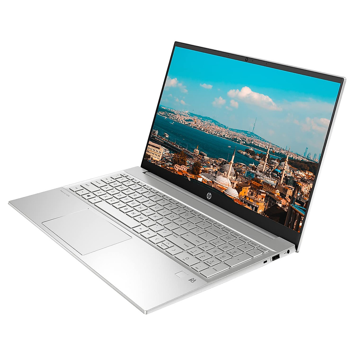 [Windows 11 Home] Newest HP Pavilion Laptop, 15.6" Full HD Display, AMD Ryzen 7 5700U Processor, Backlit Keyboard, Wi-Fi 6, Bluetooth, HDMI, USB Type-C, Silver (32GB RAM | 1TB SSD)