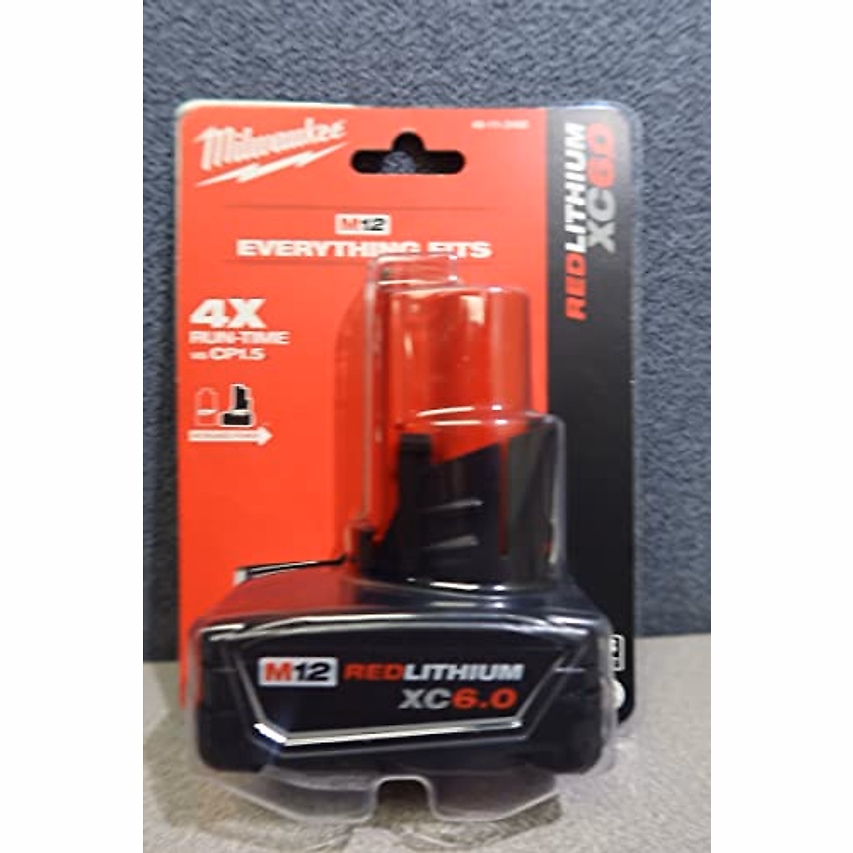 Milwaukee 48-11-2460 M12 REDLITHIUM XC6.0 Extended Capacity Battery Pack