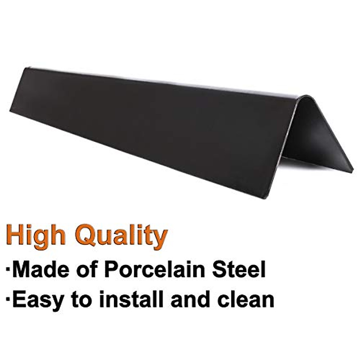 DELSbbq 5-Pack 22.5-inch Porcelain Steel Flavorizer Bars(16 Ga.), Replacement for Weber Genesis Silver B and C, Spirit 700, Gold B & C, Genesis Platinum B & C and 900 Grill