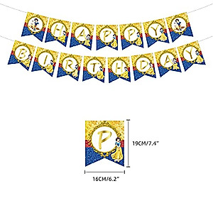 Nice Orange Birthday Party Supplies for Disney Princess, Snow White Theme Party Decoration