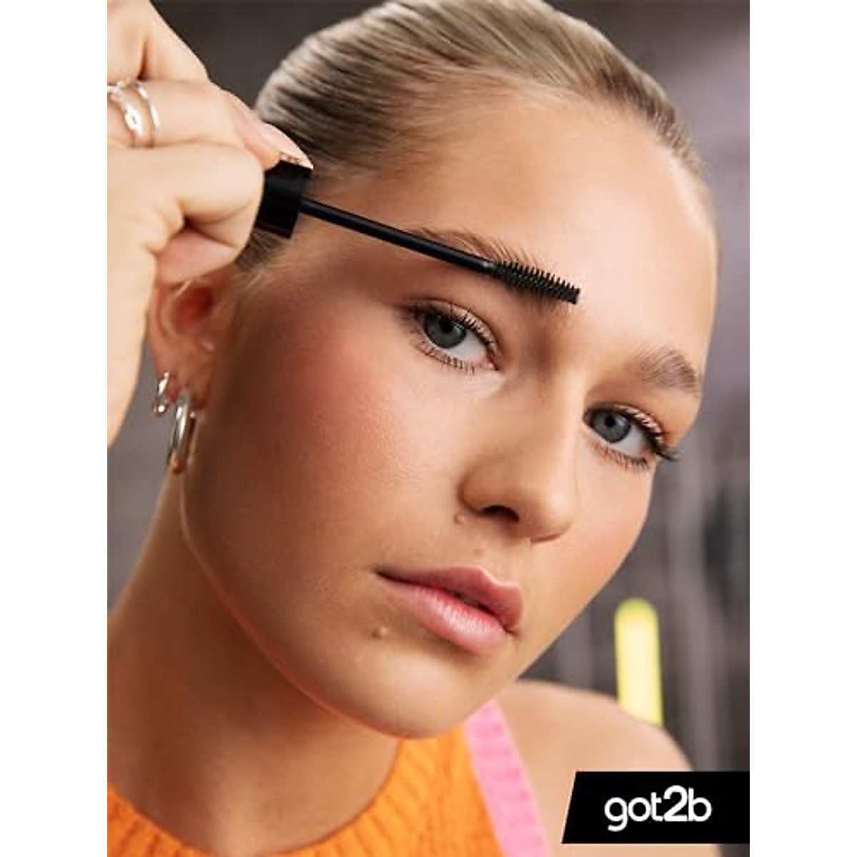 Got2B Glued for Brows & Edges 2 in 1 Wand Eyebrow Gel, 72hr Hold, No White Residue or Stickness, Vegan, Silicone Free, Alcohol Free, 16 ml