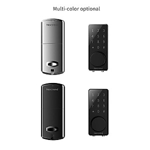 [Newest]Smart Deadbolt, NexTrend Smart Electronic Door Lock with Bluetooth Keyless, Touchscreen, Mechanical Keys Automatic Lock Alarm for Home, Hotel, Apartment, Black