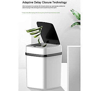 WENLII Automatic Touchless Trash Can Smart Sensor Large Automatic Dustbin Home Intelligent Kitchen Rubbish Bins with Lid