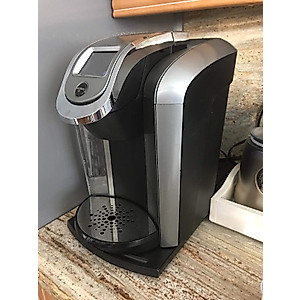 Kitchen Caddy Sliding Coffee Maker Tray 12", Flyisland Premium Under Cabinet Appliance Coffee Maker Toaster Countertop Storage Moving Slider with Smooth Rolling Wheels (ABS, 8.5"W x 12"D)