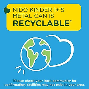 Nestle NIDO Kinder 1+ Toddler Powdered Milk Beverage - 12.6 Oz Canister - Shelf Stable Toddler Drink
