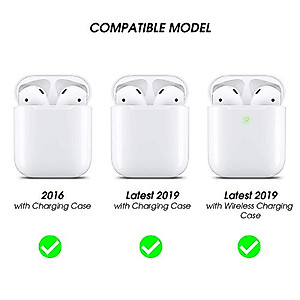 OETKER Compatible with Airpods Case Cover for Men with Keychain, Full-Body Shockproof Protective Airpod 2 Case Skin Accessories Air Pod Case for Airpods 2 & 1, Black