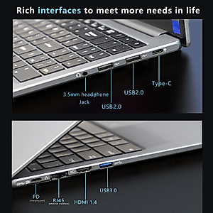 KUU Laptop Computer, 16GB RAM 512GB SSD Gaming Laptop, i7-1185G7, 15.6 Inch Laptop, Windows 11 Pro, WiFi 6E, Type-C, RJ45 and Backlit Keyboard, Fingerprint Unlock