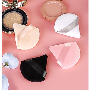 8 Pieces Triangle Powder Puff Face Soft Triangle Makeup Puff Velour Cosmetic Foundation Blender Sponge Beauty Makeup Tools