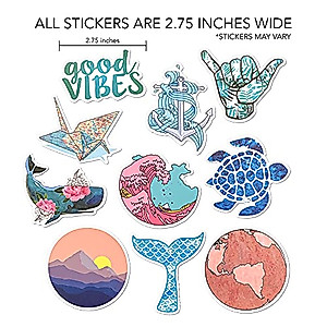 Artivo Blue Wall Collage Kit Aesthetic Pictures, 50 Set 4x6 inch, Pink VSCO Bedroom Decor for Teen Girls, Summer Beach Wall Art Print, Dorm Photo Collection, Small Posters for Room