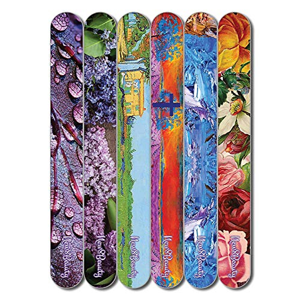 Spanish Christian Emery Board - Faith Hope Love (24-Pack) - 150/150 Grit Colorful Nail File - Nail Spa Party Favors Supplies - Stocking Stuffers Gift for Girls Women Kids Mom Girlfriend Christmas