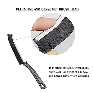 Gap Cleaning Brush，Cleaner Scrub Brush, Grout Cleaner Scrub Brush Stiff Angled Bristle, Joints Corners Cleaning Tool for Cleaning Bathroom, Kitchens Tile Floors (2pc)