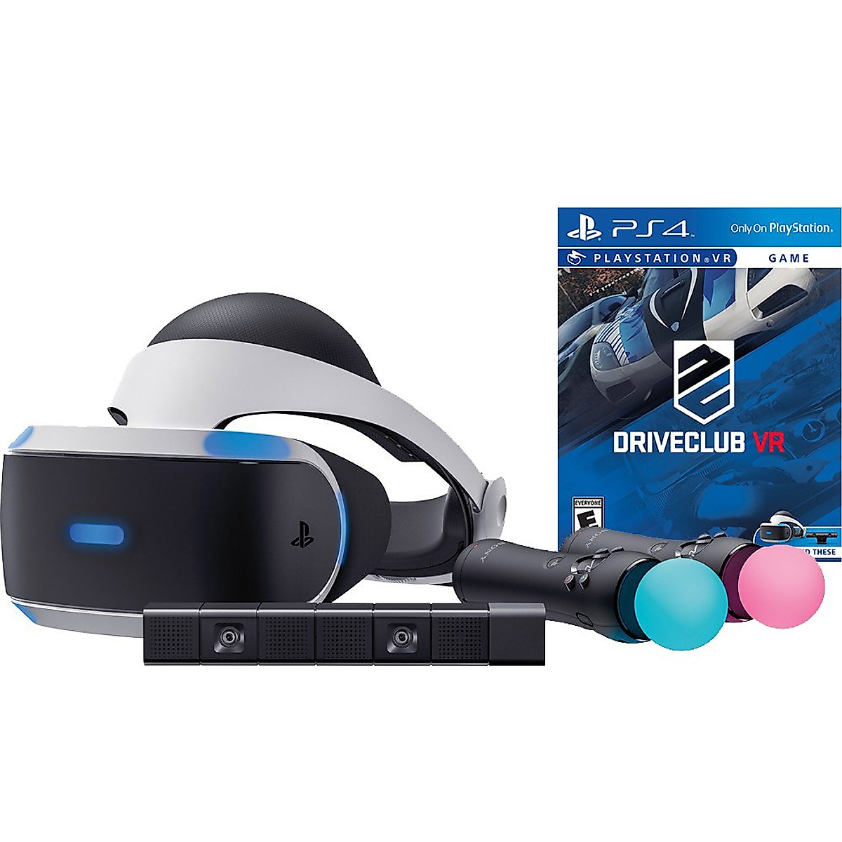 Sony PlayStation VR DriveClub Starter Bundle 4 items: VR,motion, camera and vr game disc- PSVR DriveClub [video game]