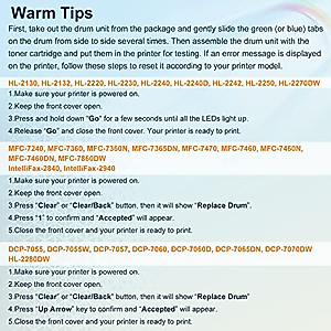 TN450+DR420 TESEN Compatible Toner and Drum Cartridge Replacement for Brother TN450 DR420 Use for HL-2270DW HL-2240 HL-2280DW MFC-7360N DCP-7065DN MFC-7240 IntelliFax-2840 High Yield (1 Drum+3 Toners)