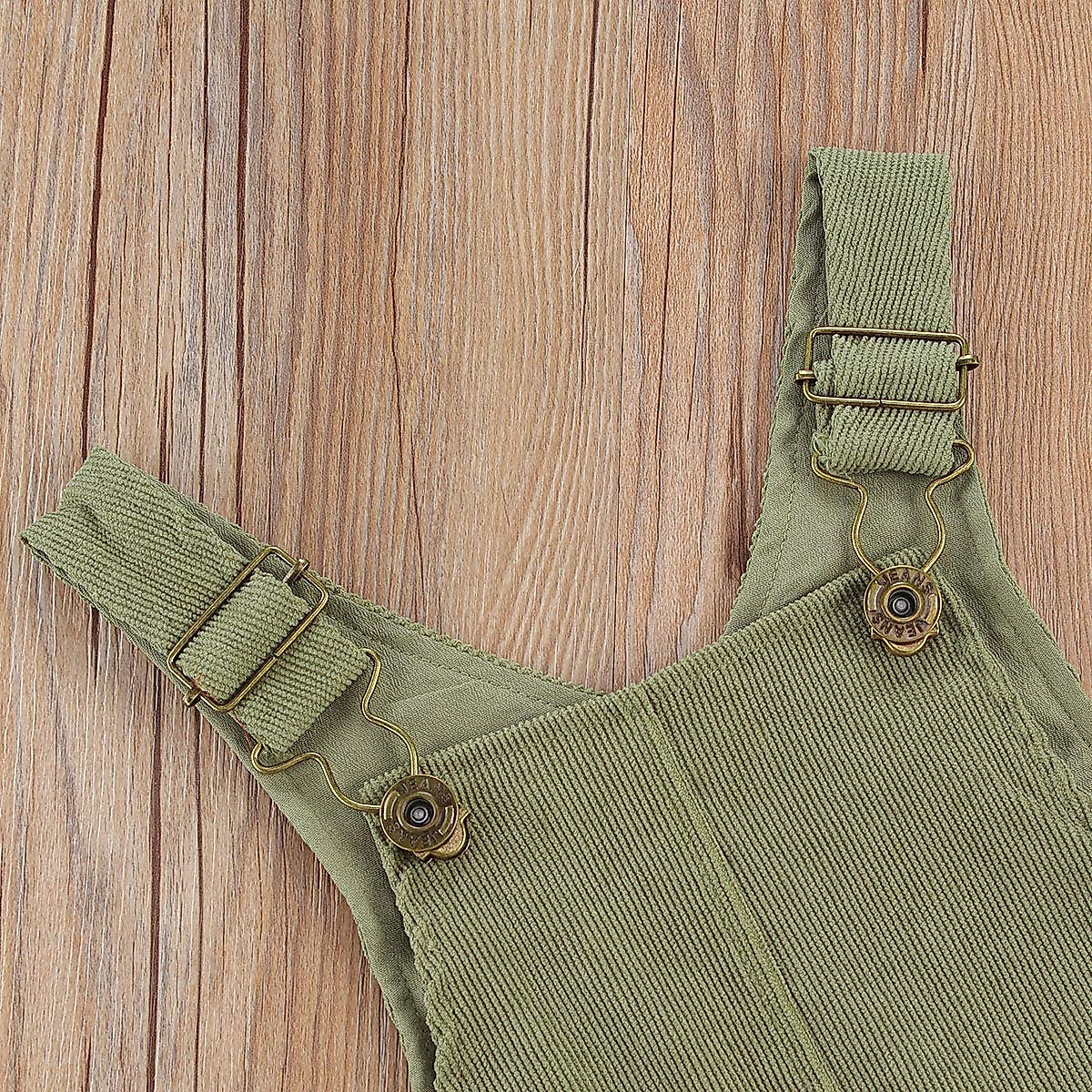 YOKJZJD Newborn Infant Baby Boy Girl Fall Winter Suspender Pants Overalls Corduroy Bib Pants Trousers with Pockets (Green, 12-18Months)