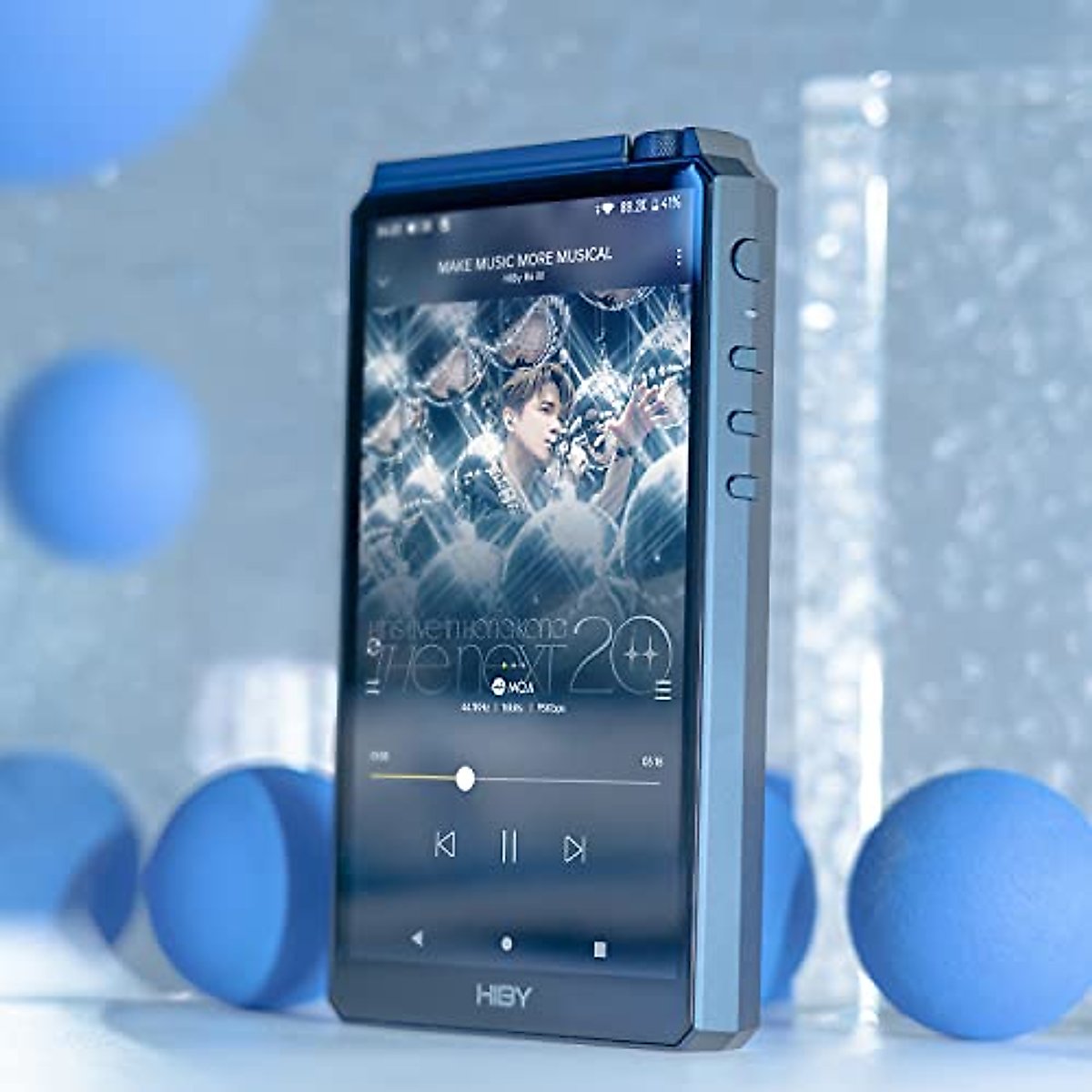 HiBy R6 III Digital Audio Player MP3 MP4 Player with Class A&AB Dac Amp Android 12 Bluetooth 5.0 WiFi 2.4G+5G 4500mAh(Blue)