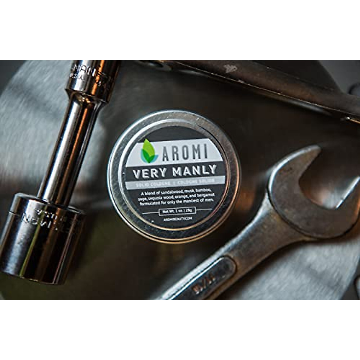 Aromi Solid Cologne | Fresh, Woodsy Scent, Best Men's Fragrance - Vegan, Cruelty-free, Portable, Travel-friendly, Stocking Stuffer, 1.0 oz, 5 (Very Manly)